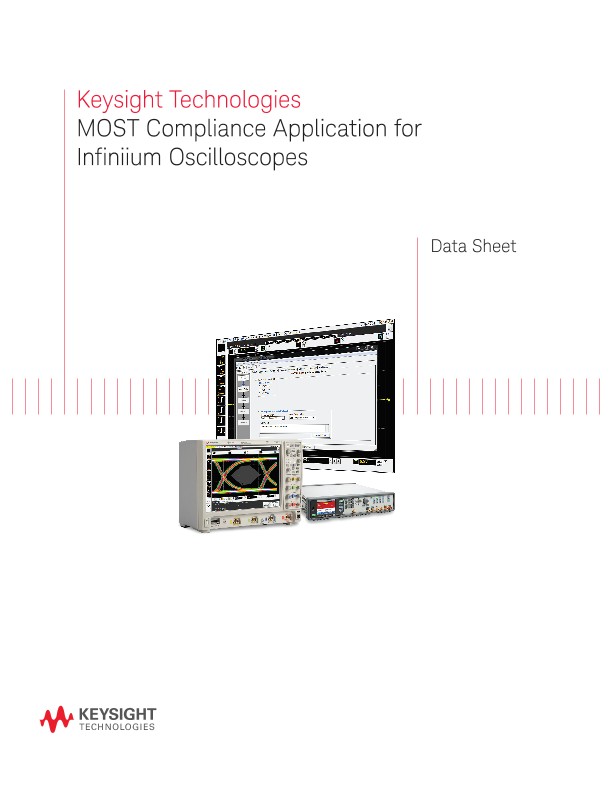 MOST Compliance Application for Infiniium Oscilloscopes PDF Asset Page | Keysight